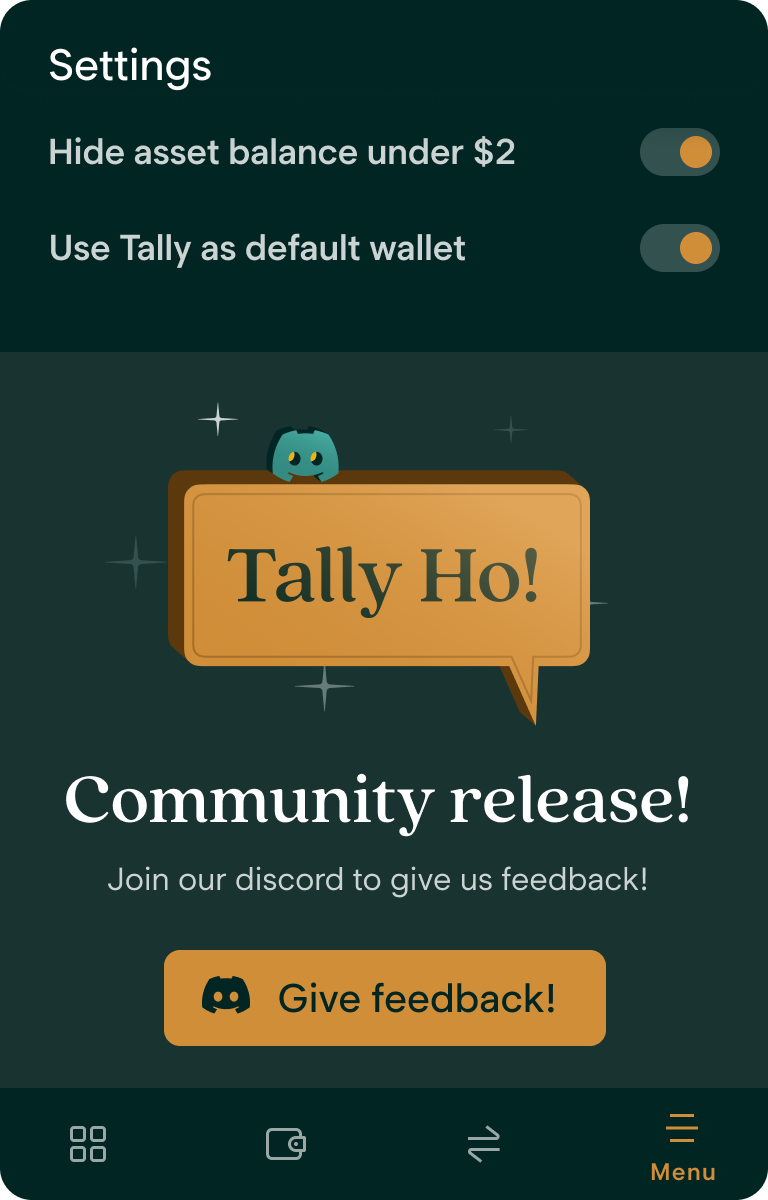 Add 'default wallet' to onboarding + settings · Issue #638 · tahowallet/extension · GitHub