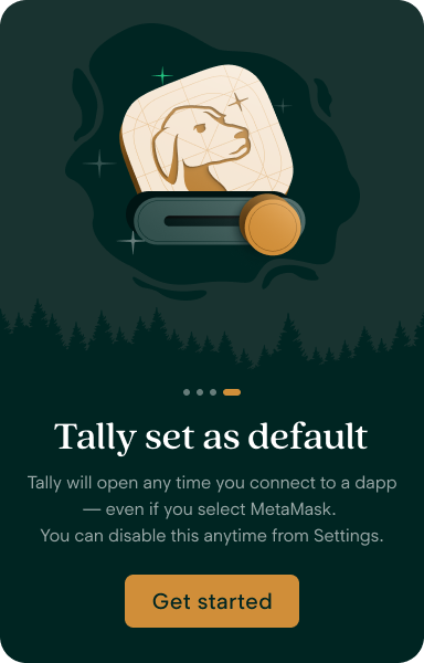Add 'default wallet' to onboarding + settings · Issue #638 · tahowallet/extension · GitHub