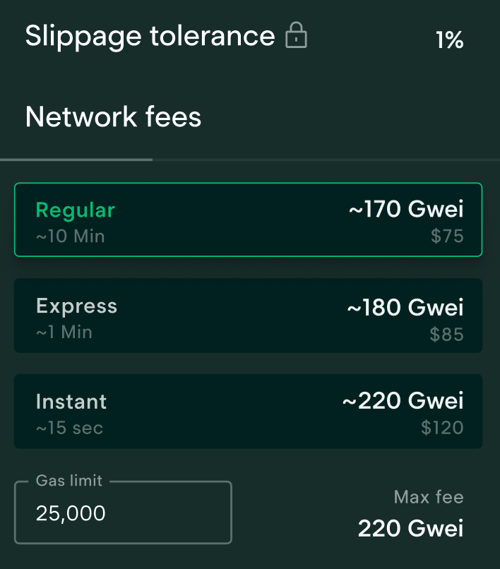 Slippage Tolerance Dropdown does not work · Issue #1169 · tahowallet ...