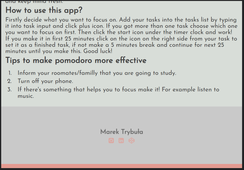 GitHub - Trybuu/Pomodoro-app: Pomodoro app which helps to stay focused ...
