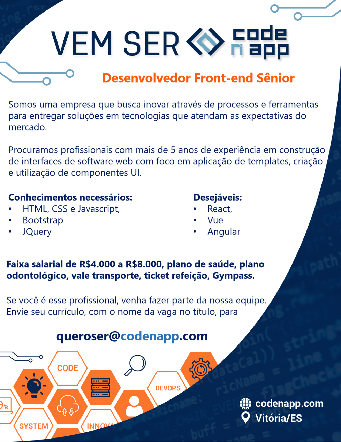 [Vitória] Front-end Developer na Code n' App · Issue #4510 · frontendbr ...