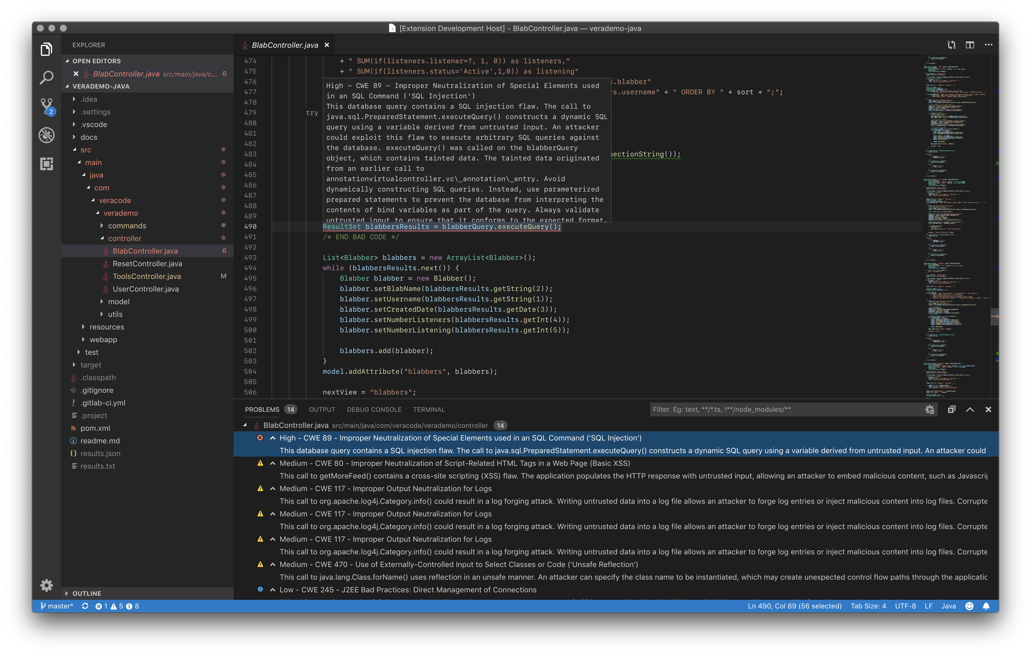 Show only the first line when folded in Problems view · Issue #67273 ...
