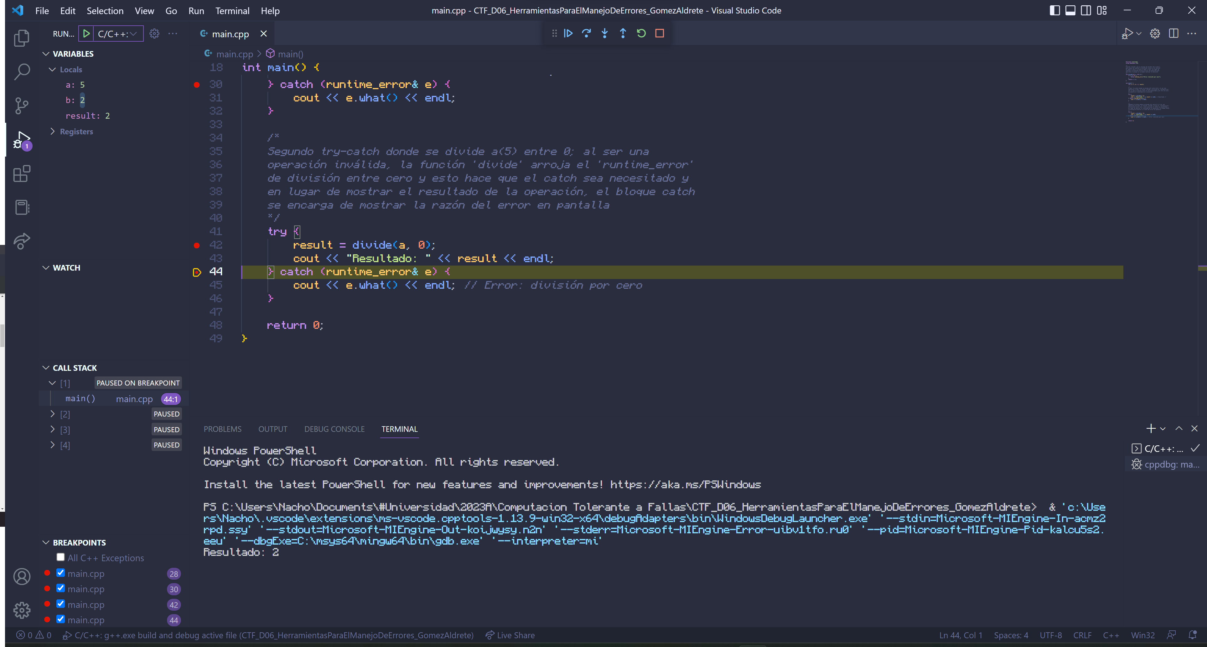 GitHub - Nacho-Gmz/HerramientasParaElManejoDeErrores: Ejemplo de una herramienta para el manejo ...