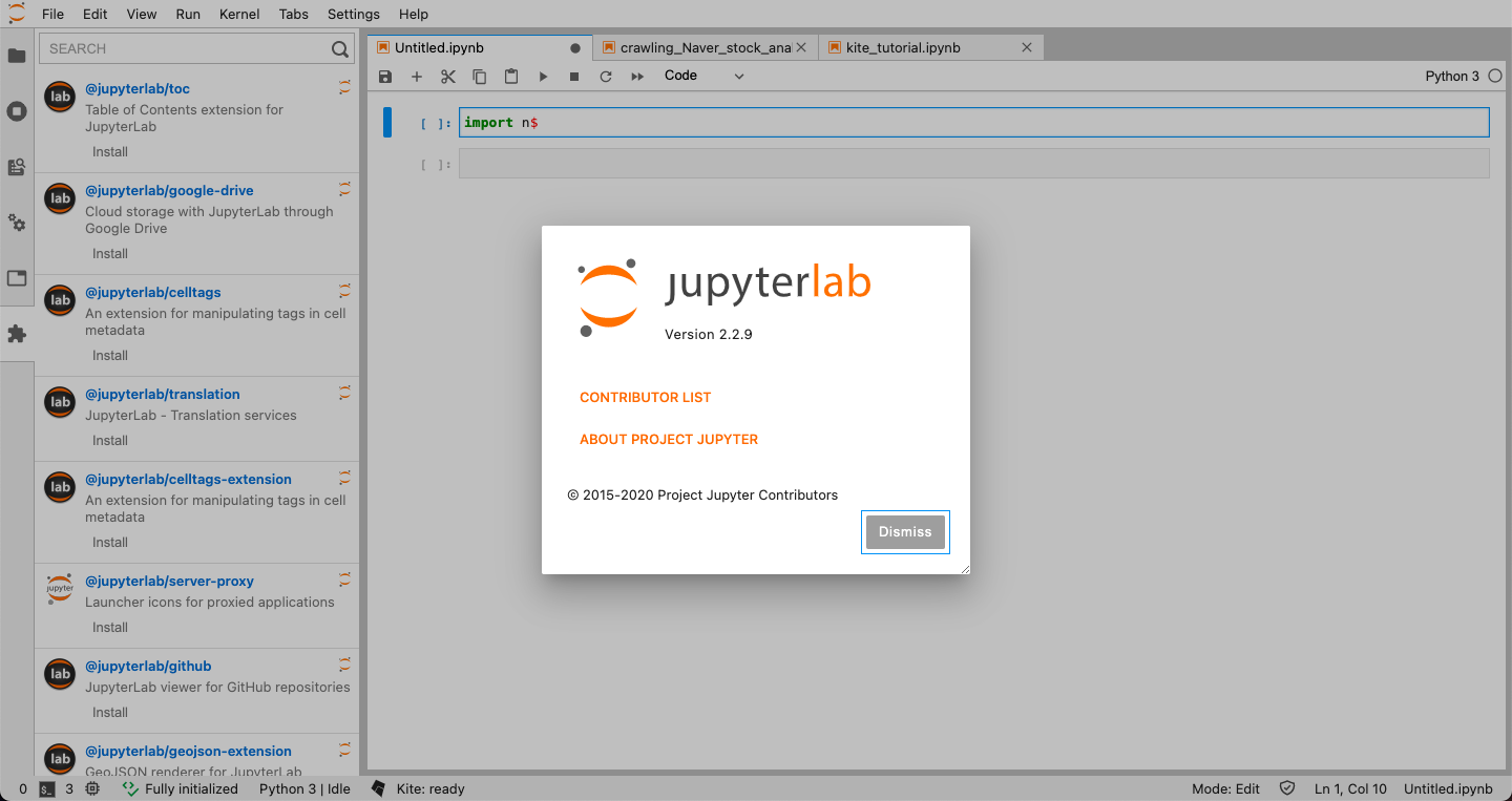 Not Working With Jupyterlab · Issue 519 · Kitecoissue Tracker · Github