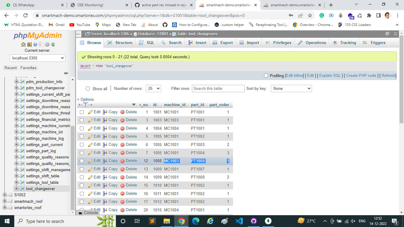 active part rec missed in rejection · Issue #74 · SmartMach/webapp-v1 · GitHub