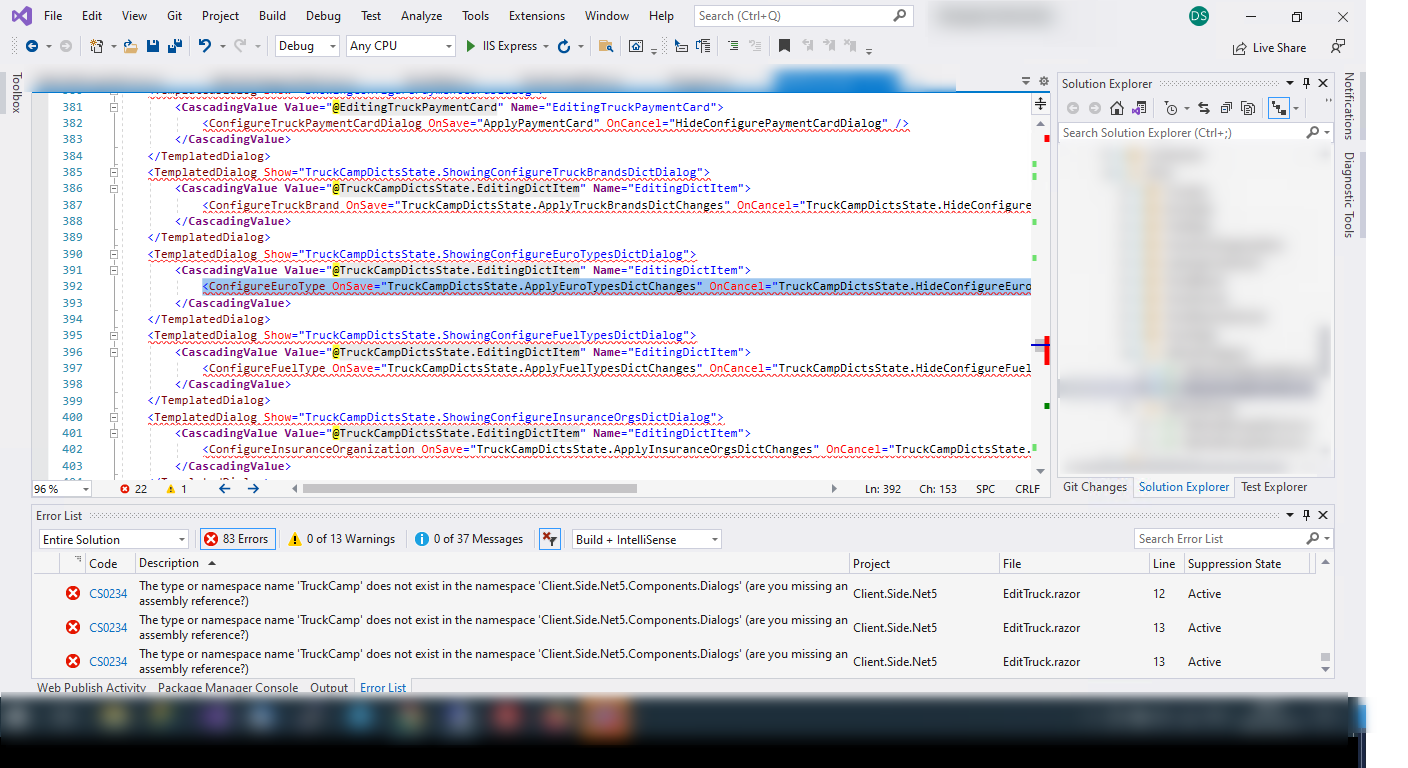 Persistent Issue With Razor Namespaces In Blazor Project · Issue 4868 · Dotnetrazor · Github 8320