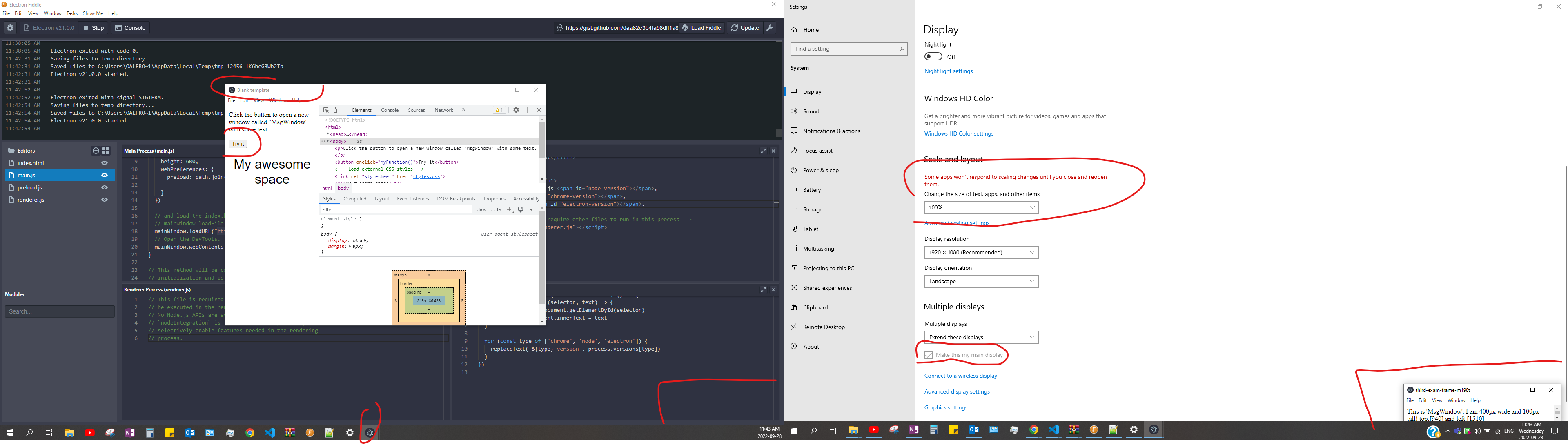 [Bug]: window.open with top & left props has a position issue when put the mainWindow on the ...