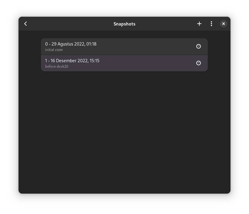 [Request]: Option in the UI to delete a snapshot · Issue #2803 · bottlesdevs/Bottles · GitHub