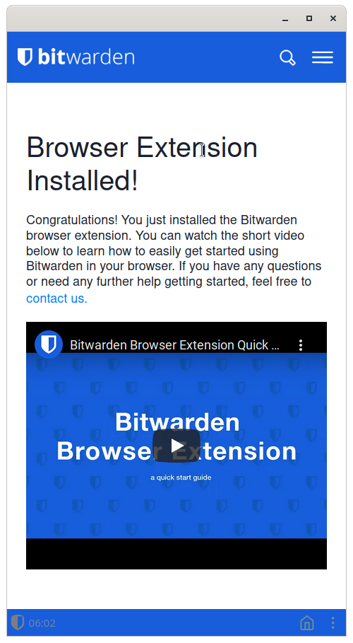 Inhibit Bitwarden Welcome page · Issue #4 · capyloon/nutria · GitHub