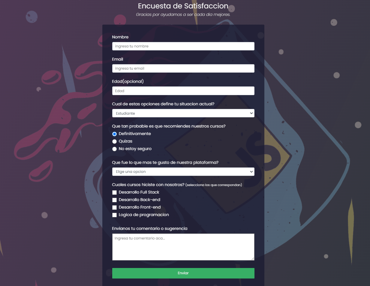 GitHub - GermanPagano/Form-react-app: Form contact whit React