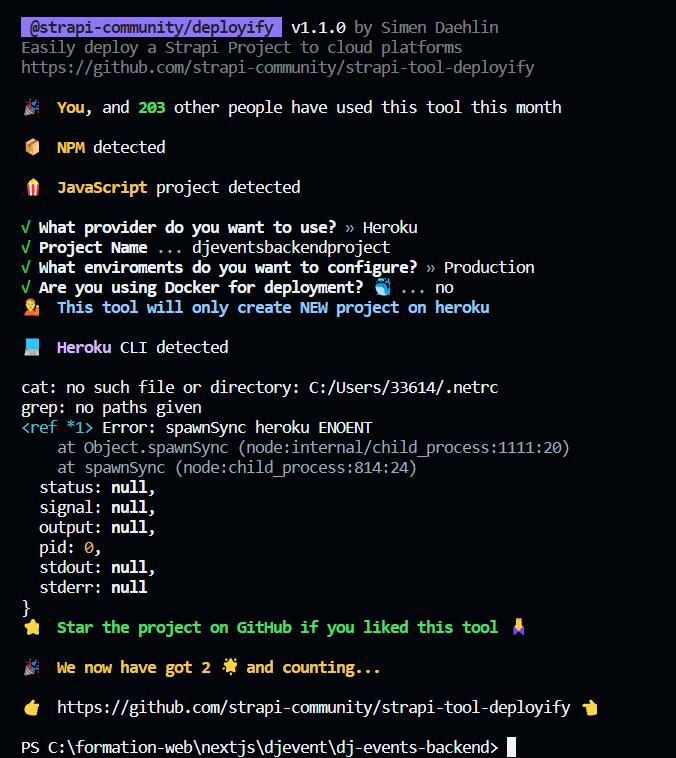 Error · Issue #3 · strapi-community/strapi-tool-deployify · GitHub
