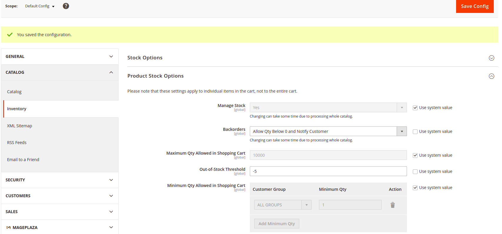 No backorder notification with backorder set to "Allow Qty Below 0 and Notify Customer" & Out-of ...