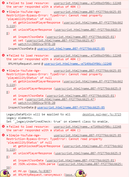 it doesnt work anymore AUTOR FIX THIS · Issue #10 · zerodytrash/Simple-YouTube-Age-Restriction ...