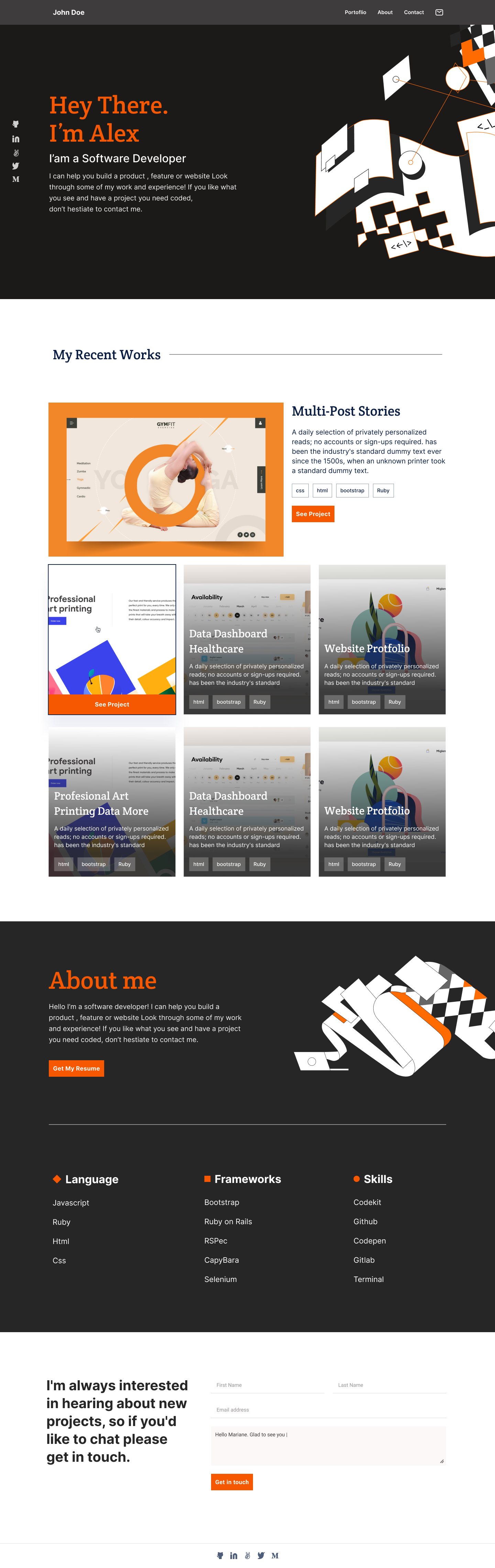 GitHub - Hamzaoutdoors/My_Portfolio: Building a web development ...