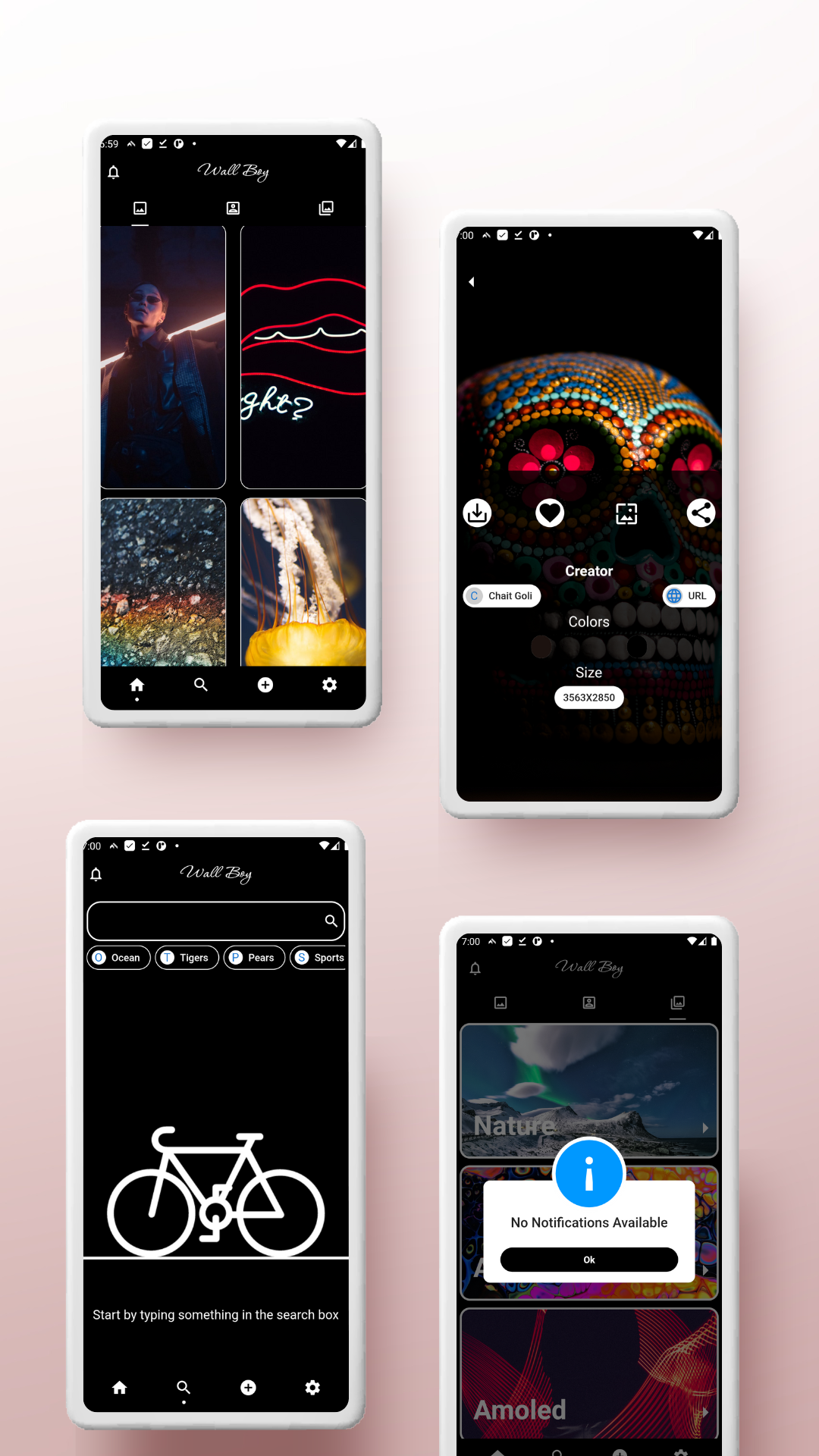 GitHub - Rubaiyatmahe/WallBoy---Wallpapers-App: Pexels API & Dio.
