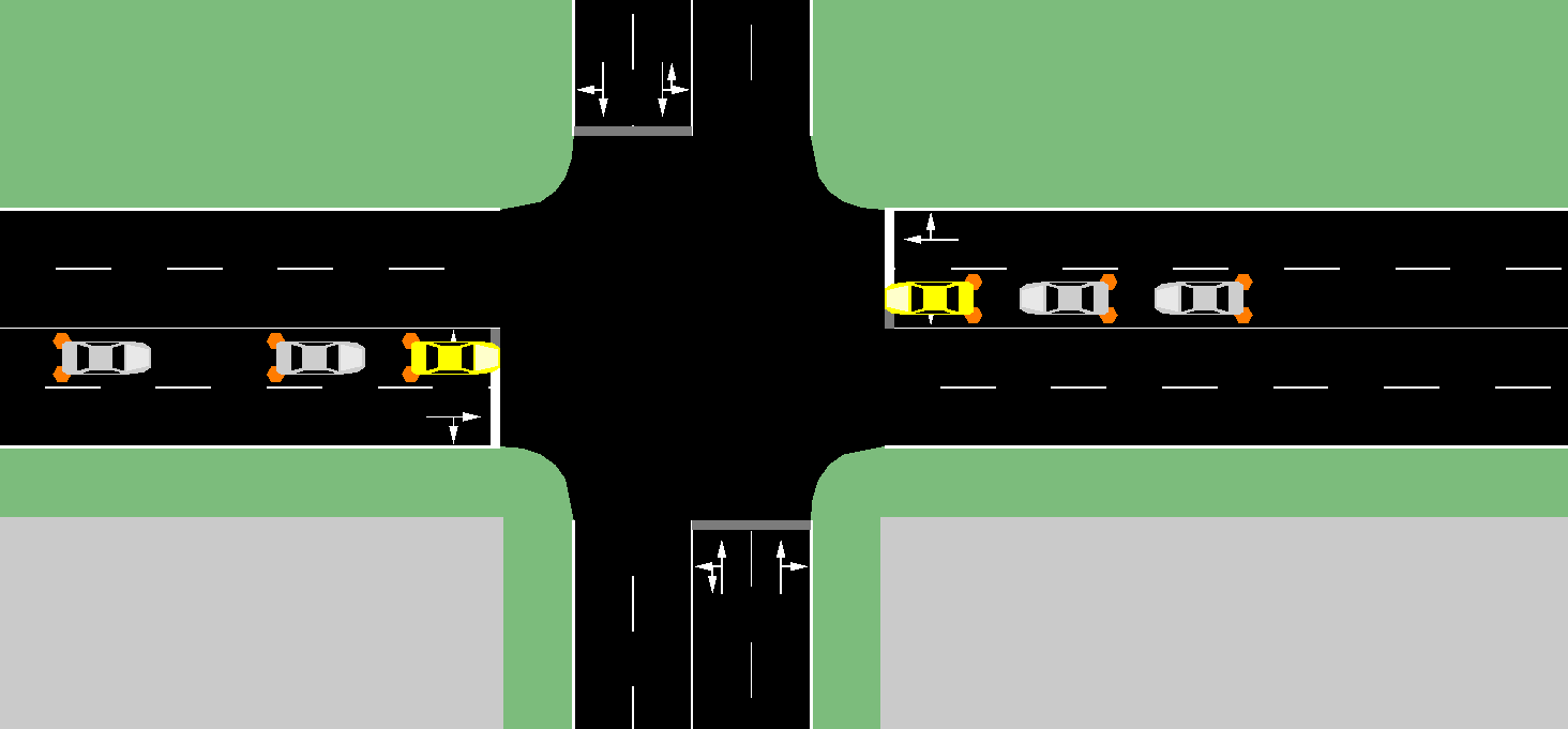 Vehicle stop at intersection simultaneously · Issue #10548 · eclipse ...
