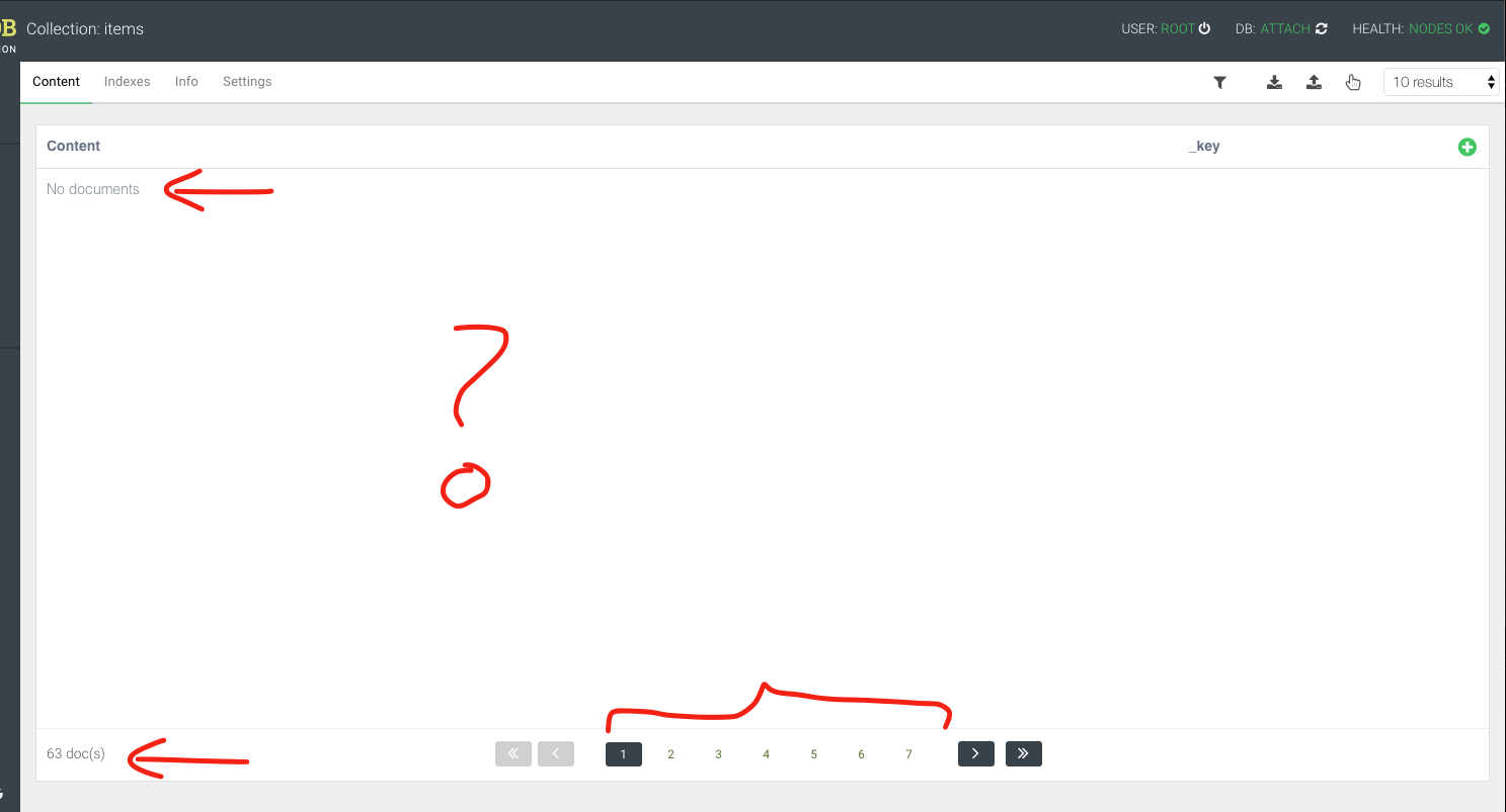 Ui Inconsistent Document Browser Shows No Documents But Also 63 Docs And Pagination