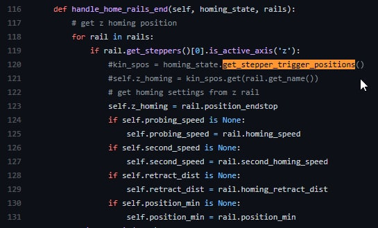 Homing instance has no attribute 'get_stepper_trigger_positions' (breaking change in Klipper ...