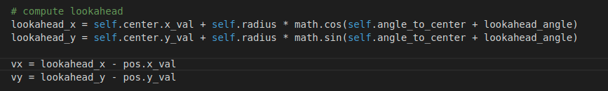 Velocity attribution in orbit.py (Orbit Trajectory) multirotor code ...