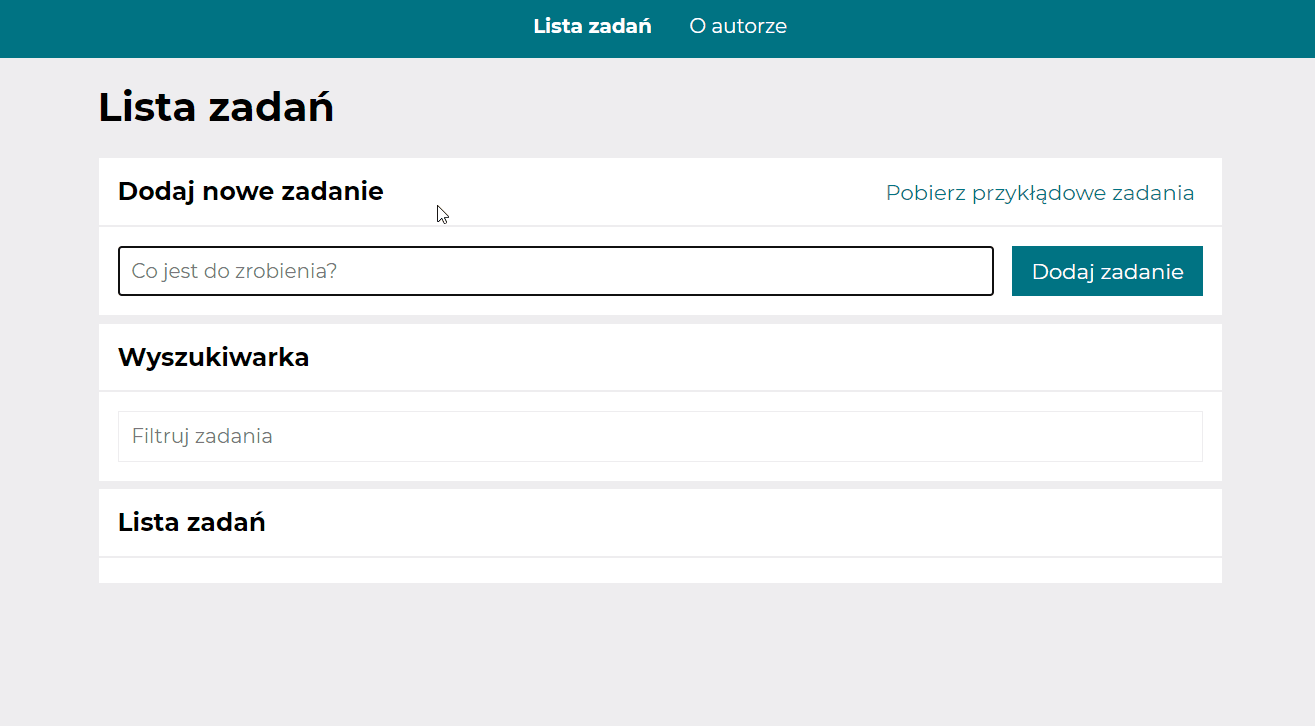 GitHub - Olaf-Tarkowski/todos-list-react: This is a website created ...
