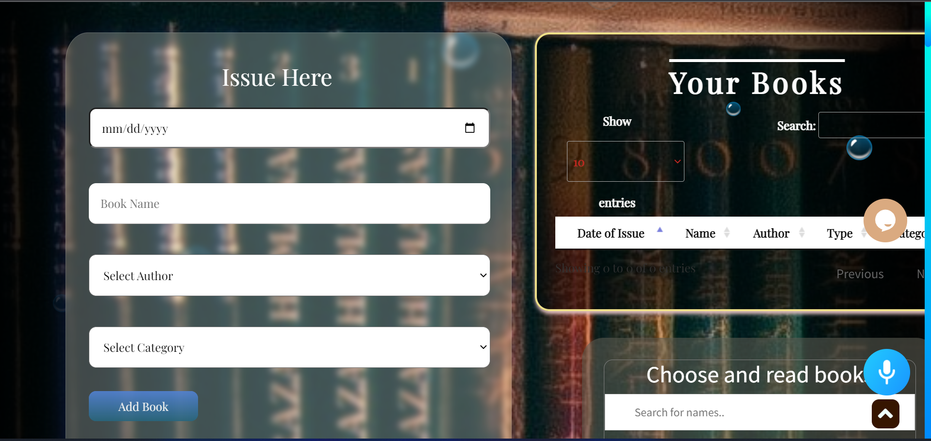 Bug Report: "Your Book" and "Choose and read books" these two boxes area non properly displaying ...