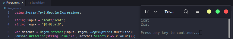 c# flavor does not match $ to end of string · Issue #1737 · firasdib/Regex101 · GitHub