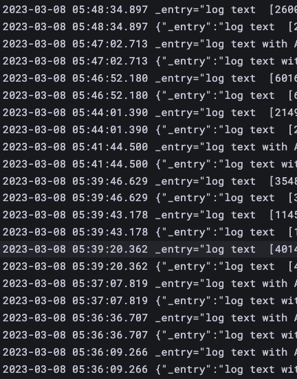 Logs: Better separation of timestamp and log line · Issue #82795 · grafana/grafana · GitHub