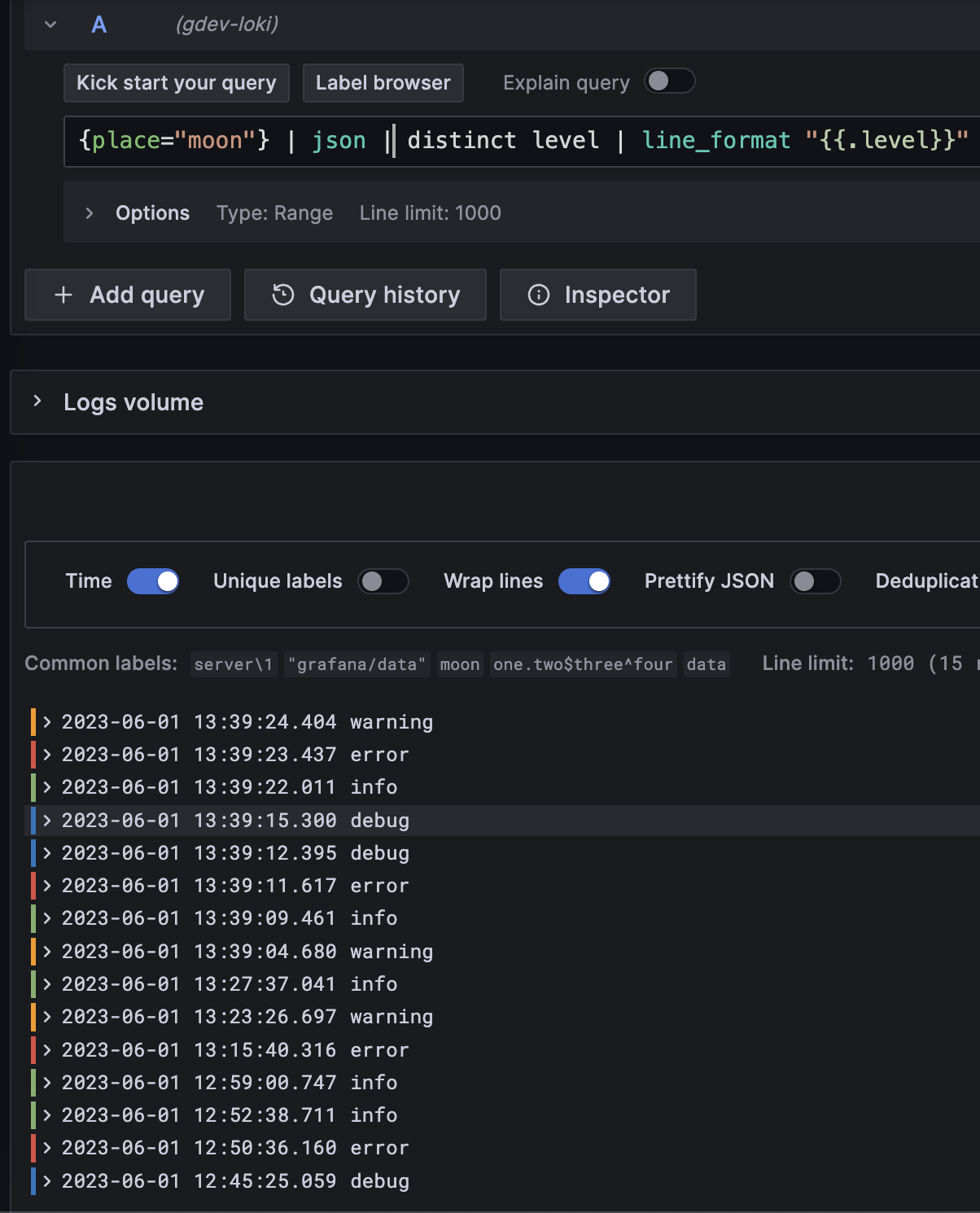 Distinct operator returning too many log lines · Issue #9594 · grafana/loki · GitHub