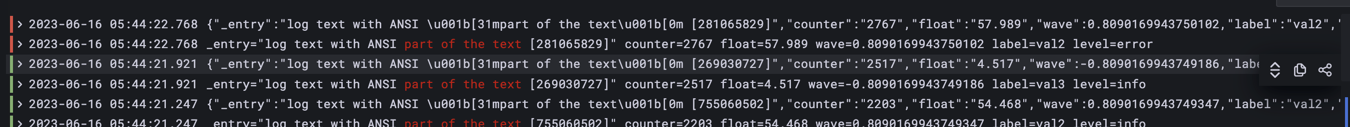 Logs: Show log row actions also after eye-button click · Issue #70217 · grafana/grafana · GitHub