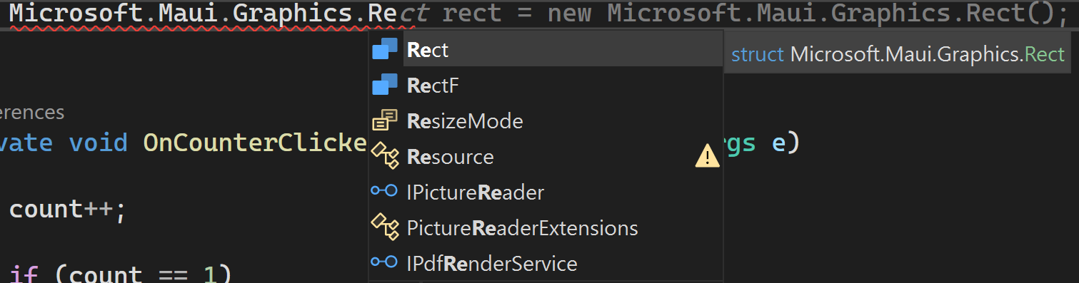 Should RectF be RectangelF? · Issue #498 · dotnet/docs-maui · GitHub