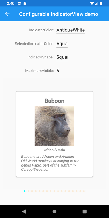 [Bug][Android] Changing IndicatorView.IndicatorsShape at runtime has no effect · Issue #8914 ...