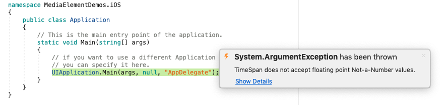 [Bug][iOS] MediaElement ArgumentException when attempting to play video from library · Issue ...