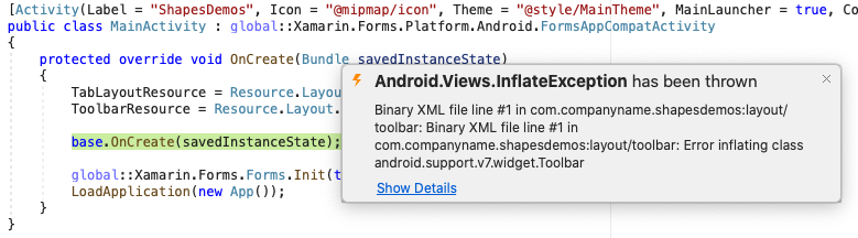 [Bug] Xamarin.Forms 5.0 apps must set Target Android version to API 29 ...
