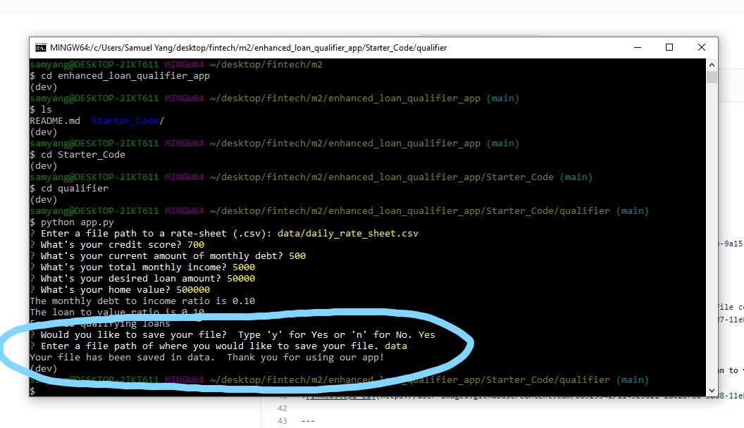 GitHub - samjinyang/enhanced_loan_qualifier_app