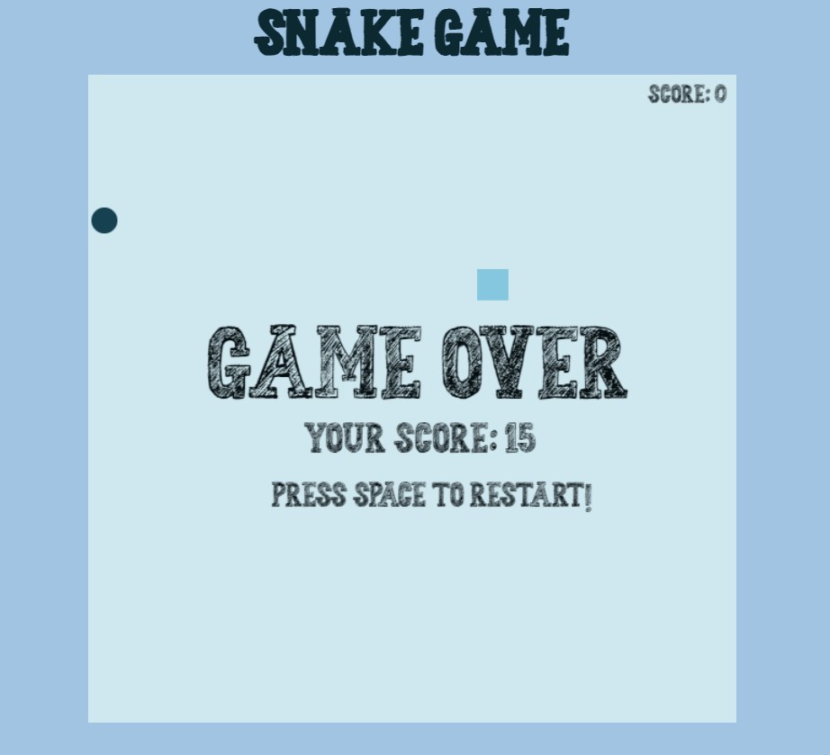 GitHub - alofrrr/SnakeGame: Desenvolvido a utilizando javaScript e canvas.