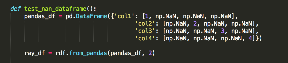 [DataFrame] ray.transpose() not working with NaN values · Issue #1525 ...