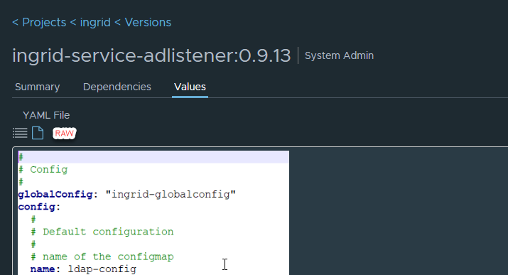 Show Raw yaml File on UI under Helm Vales Tab · Issue #18340 · goharbor/harbor · GitHub