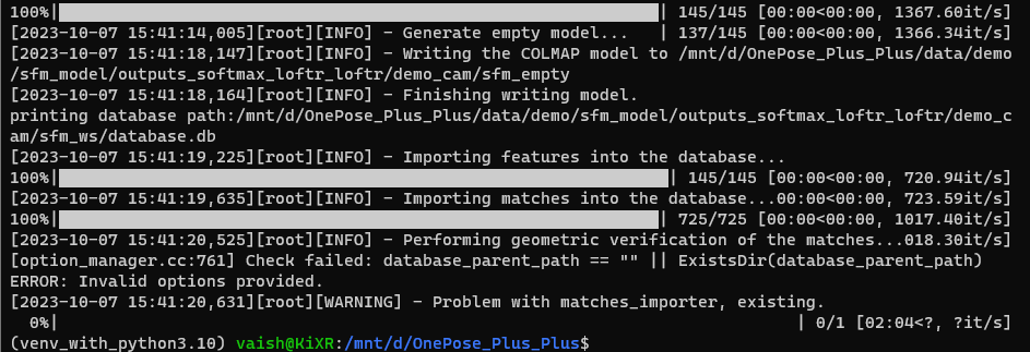 database_parents_path is blank in COLMAP? · Issue #48 · zju3dv/OnePose_Plus_Plus · GitHub