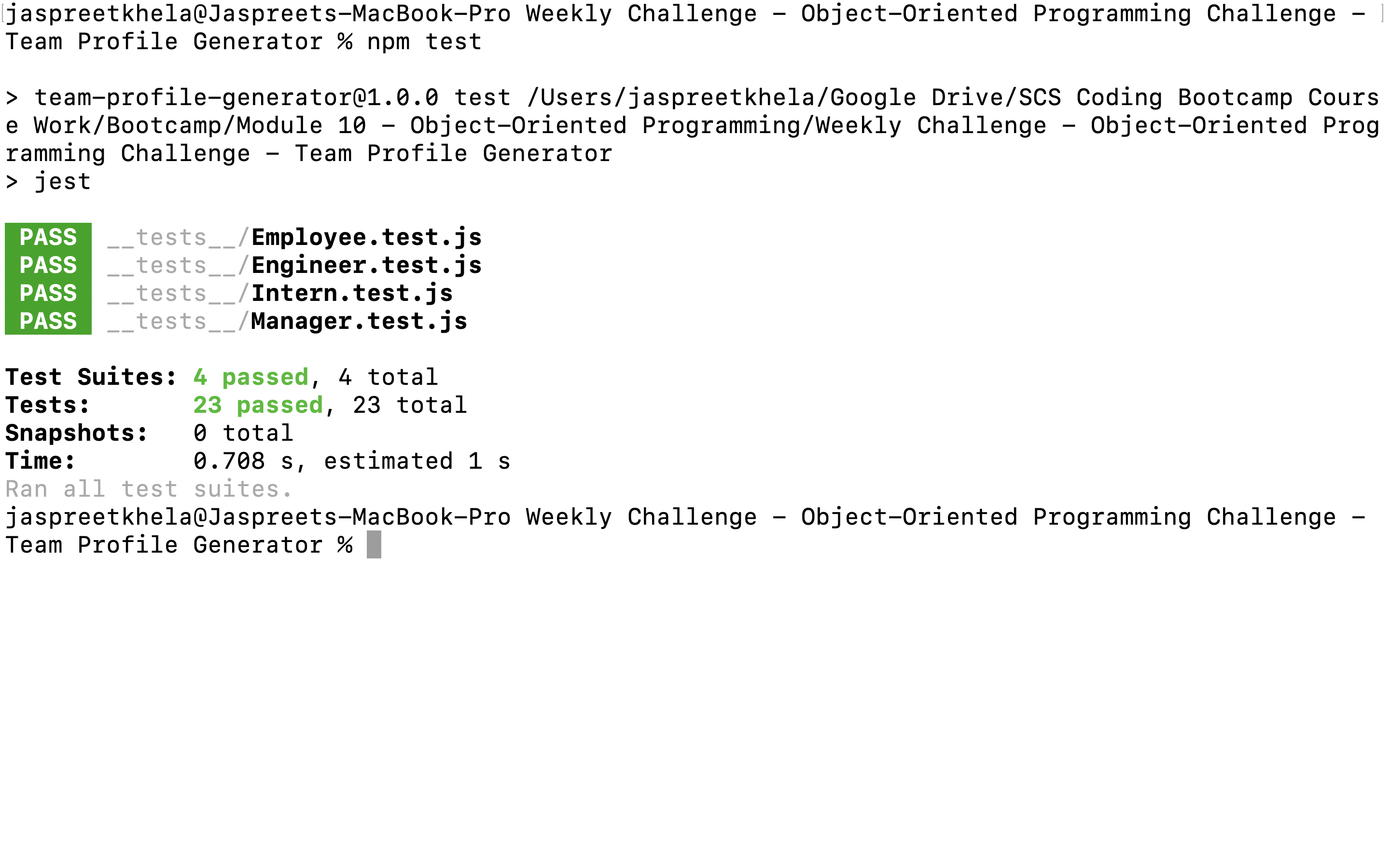 GitHub - JaspreetKhela/team-profile-generator