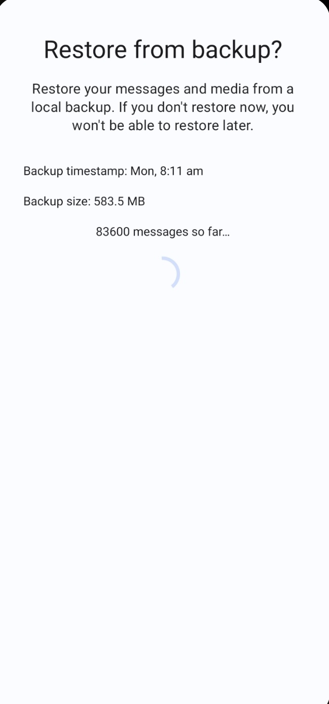 Restore issues · Issue #12625 · signalapp/Signal-Android · GitHub