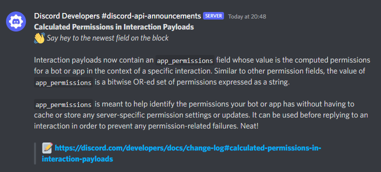 Adding the `app_permissions` field to nextcord · Issue #720 · nextcord/nextcord · GitHub