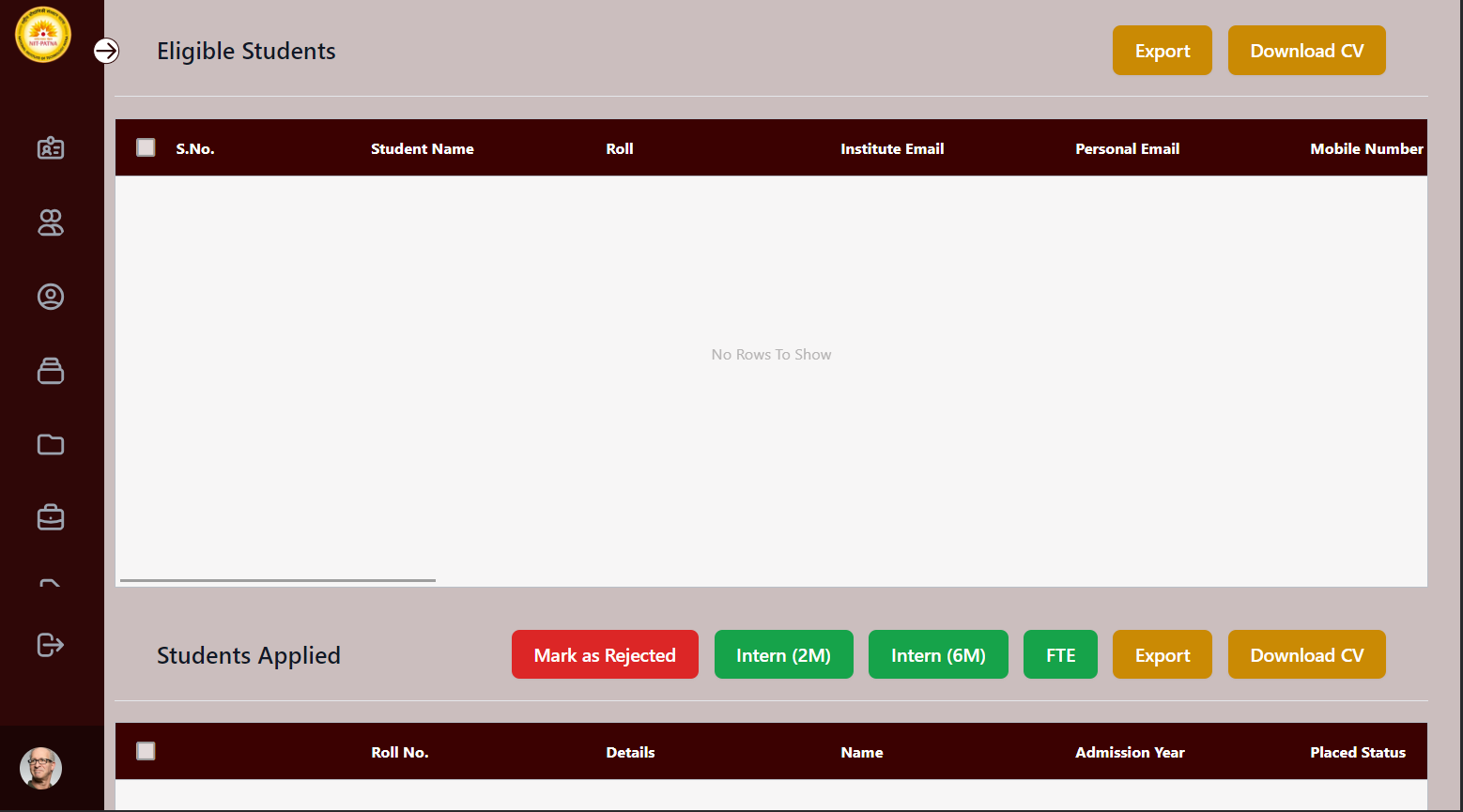 Not showing eligible students to admin for a job · Issue #58 · Training-and-Placement-Cell-NIT ...