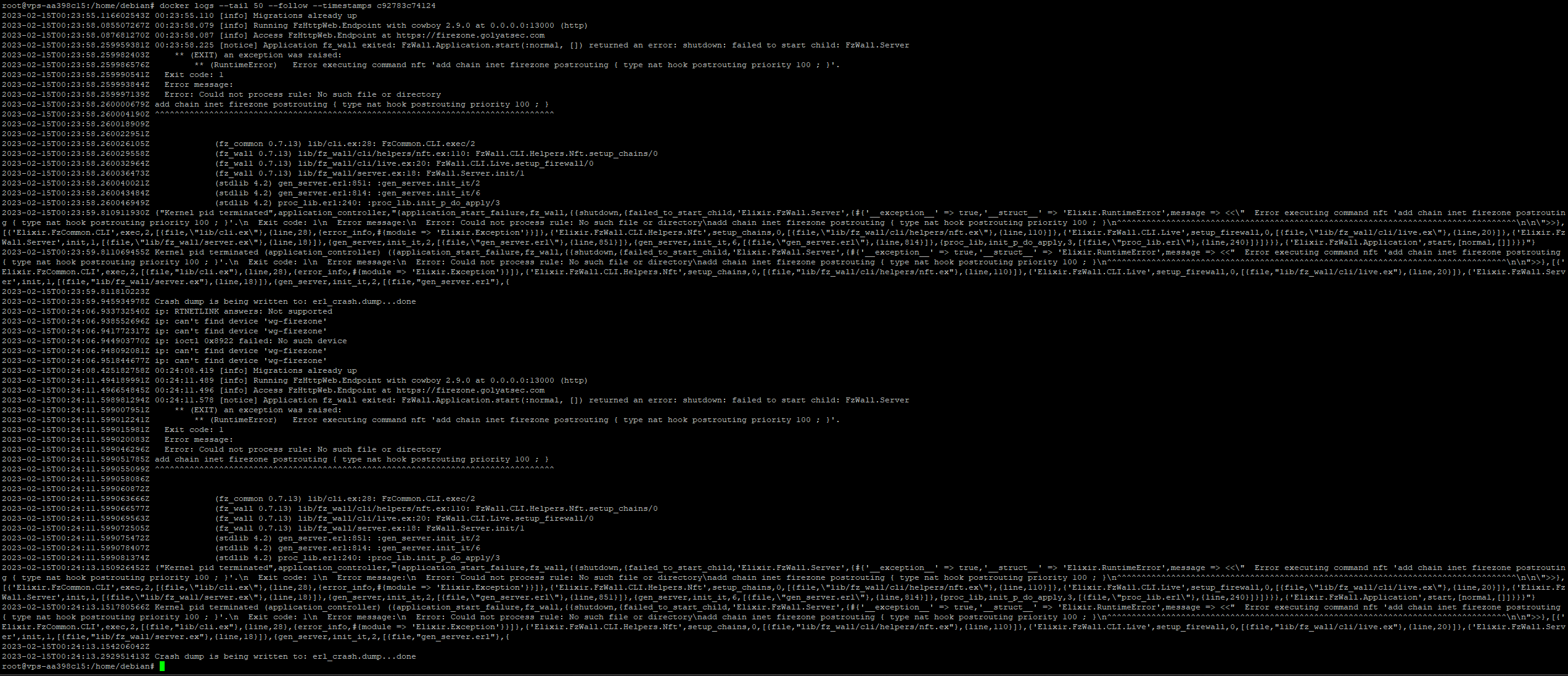 Installation and startup error · Issue #1430 · firezone/firezone · GitHub