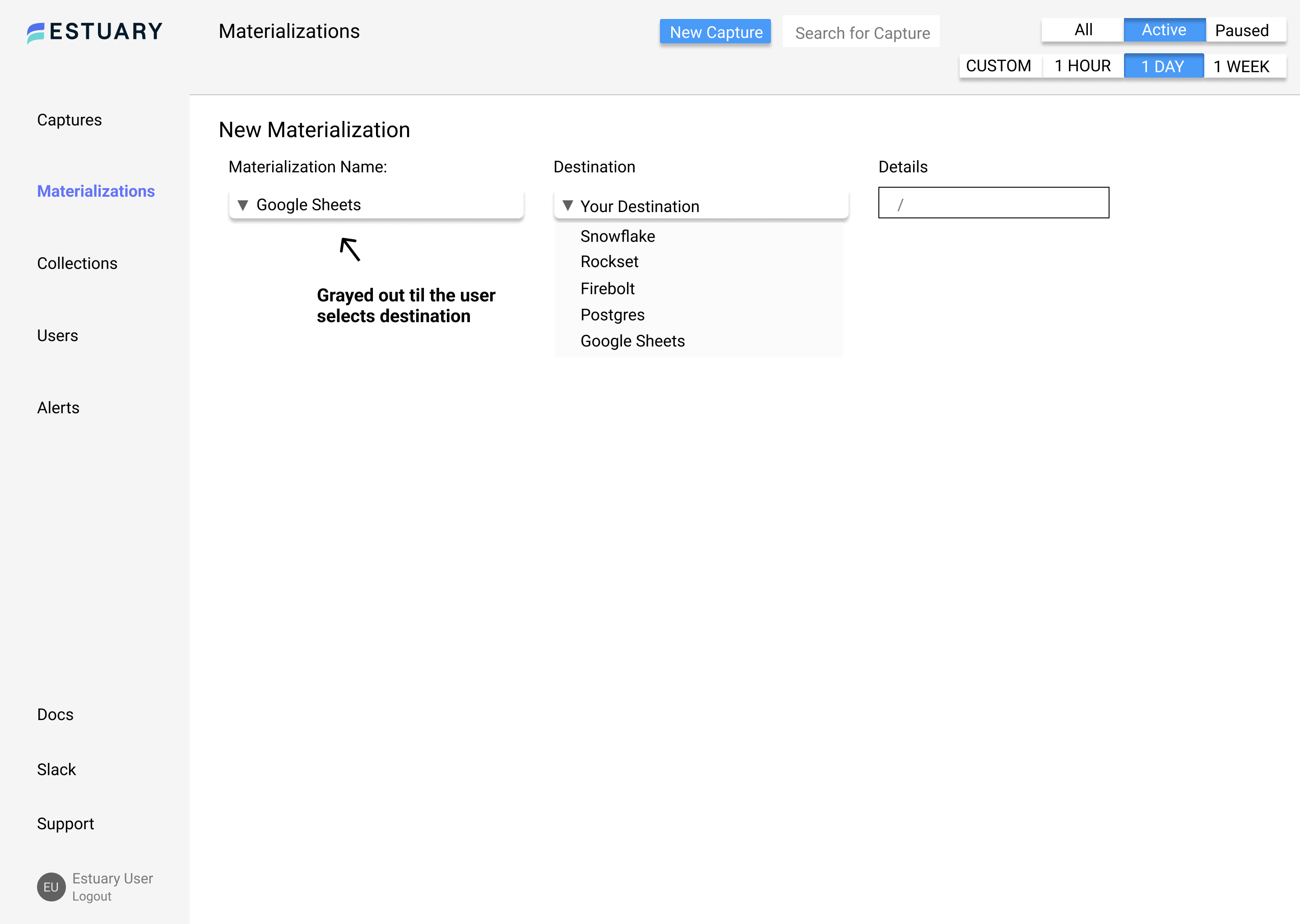Push Users to Add Bindings by Default · Issue #182 · estuary/ui · GitHub