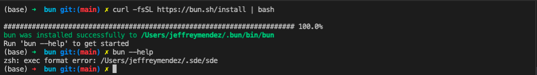 Installation Apple Silicon m1 max arm64 · Issue #828 · oven-sh/bun · GitHub