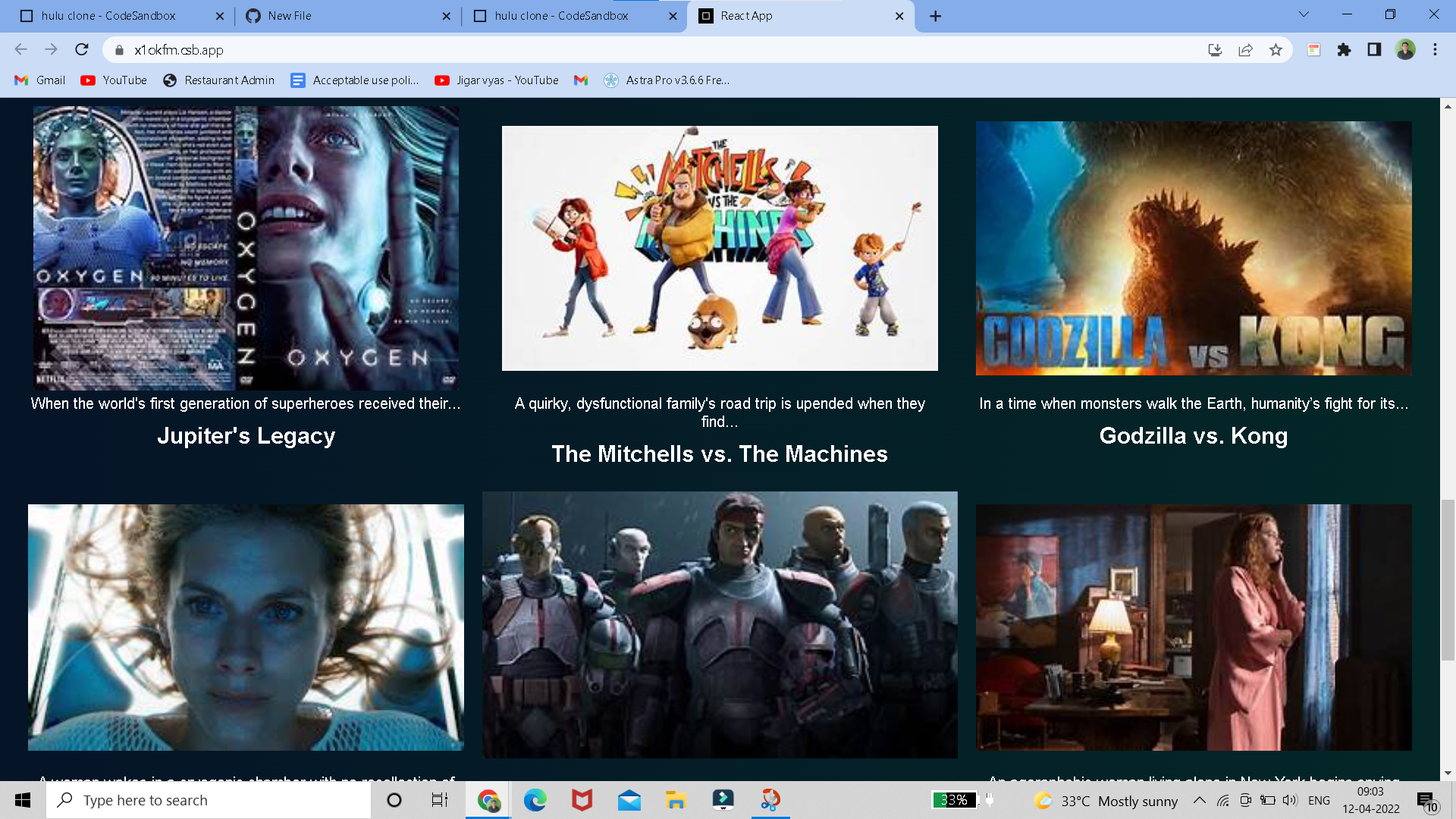GitHub - jigarvyasidea/hulu-react-js