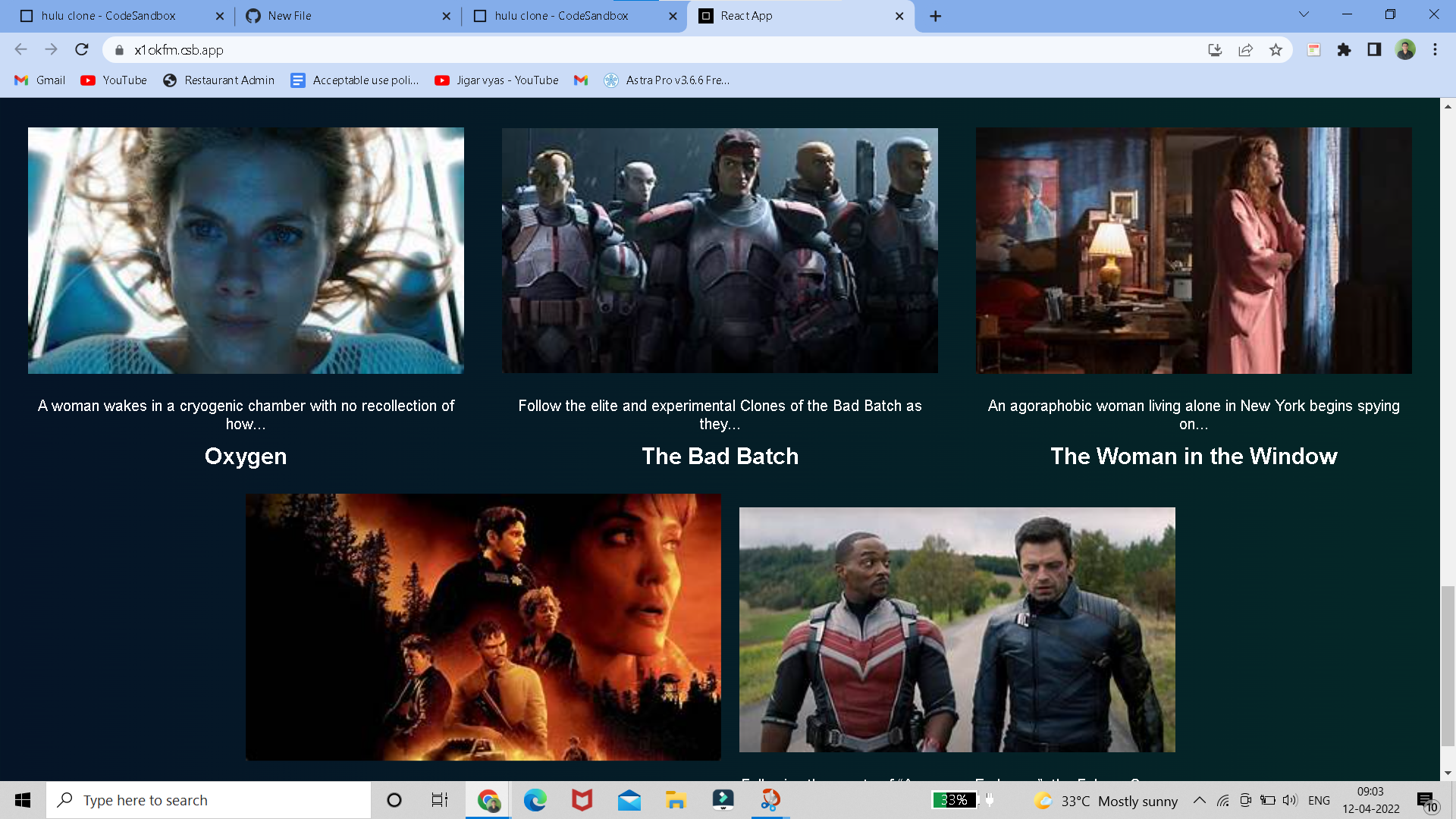 GitHub - jigarvyasidea/hulu-react-js