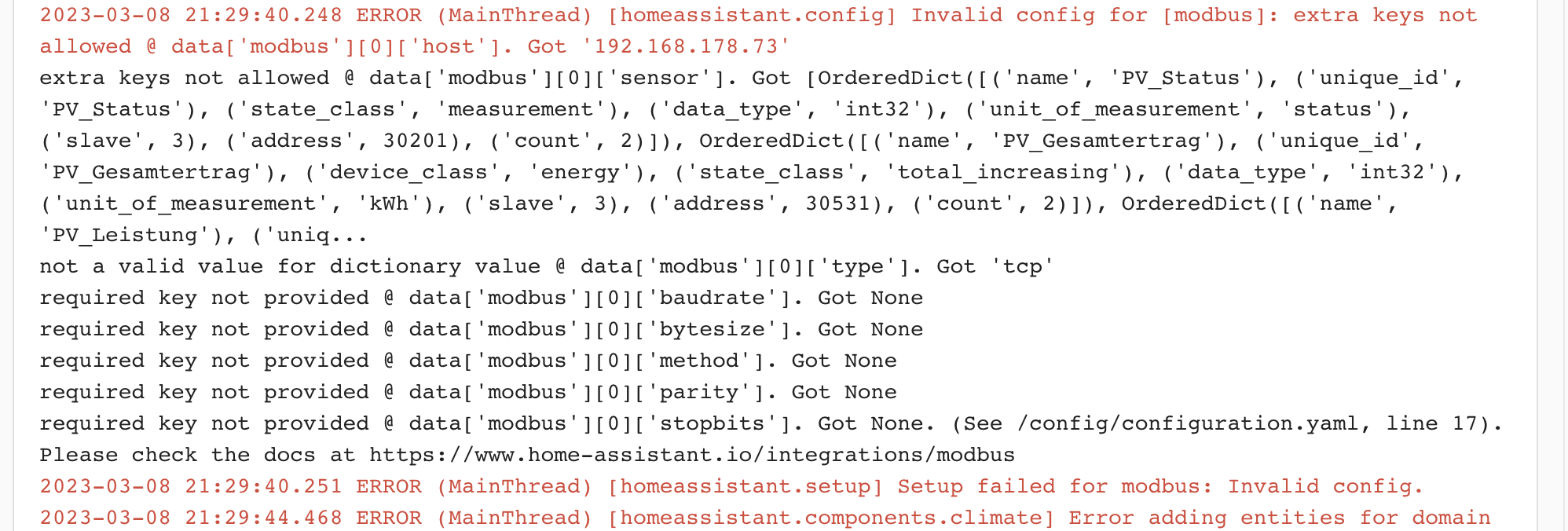 MODBUS stops working when doing Quick Reload · Issue #89368 · home-assistant/core · GitHub