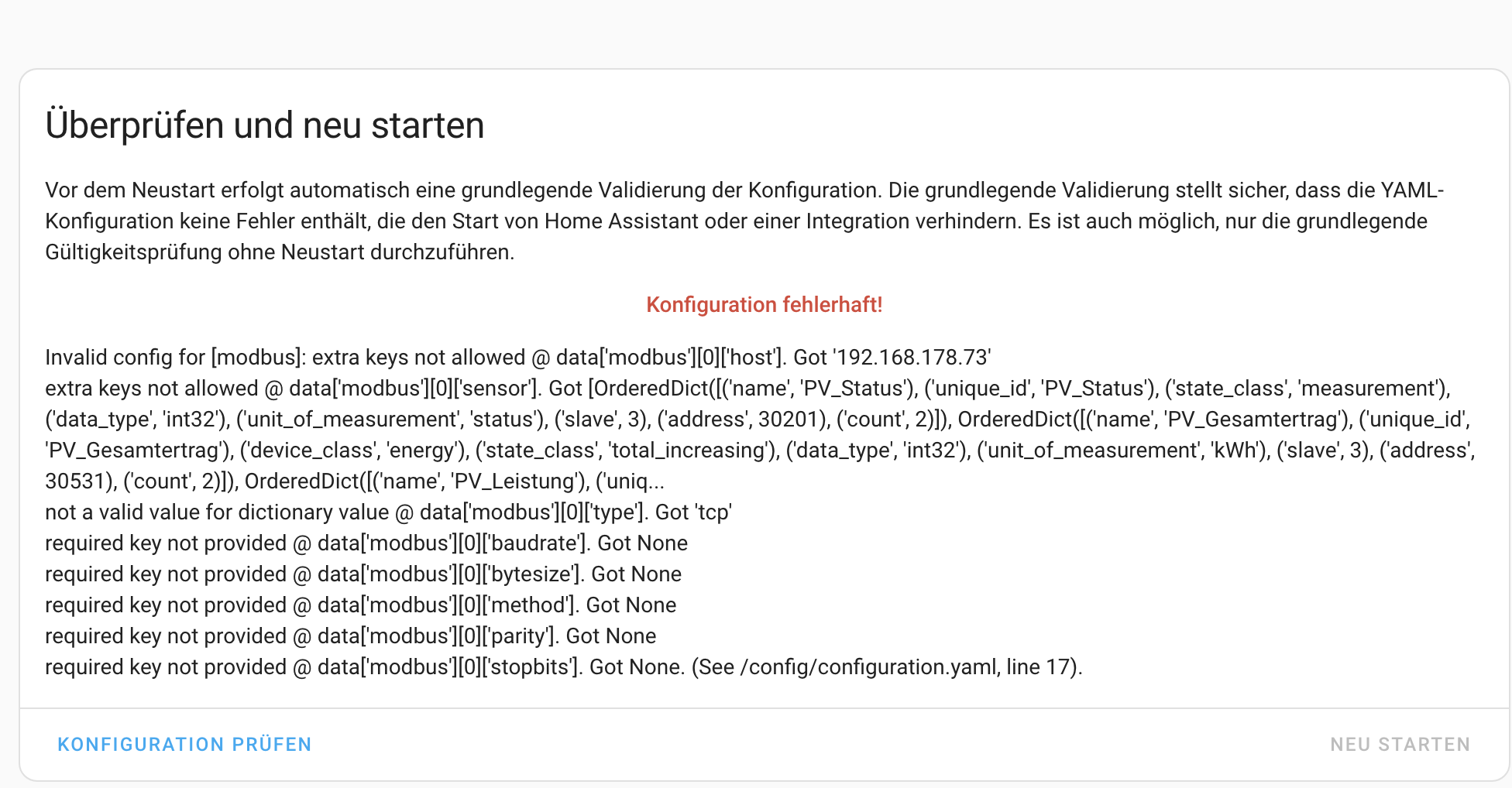 MODBUS stops working when doing Quick Reload · Issue #89368 · home-assistant/core · GitHub
