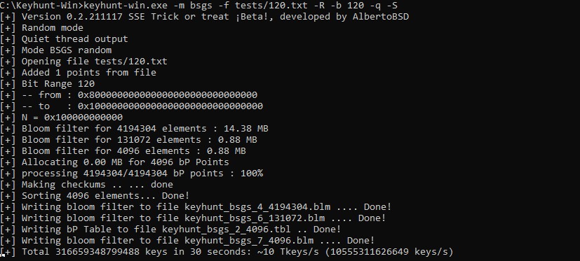 GitHub - CryptoXploit/Keyhunt-Win: Keyhunt Windows Version